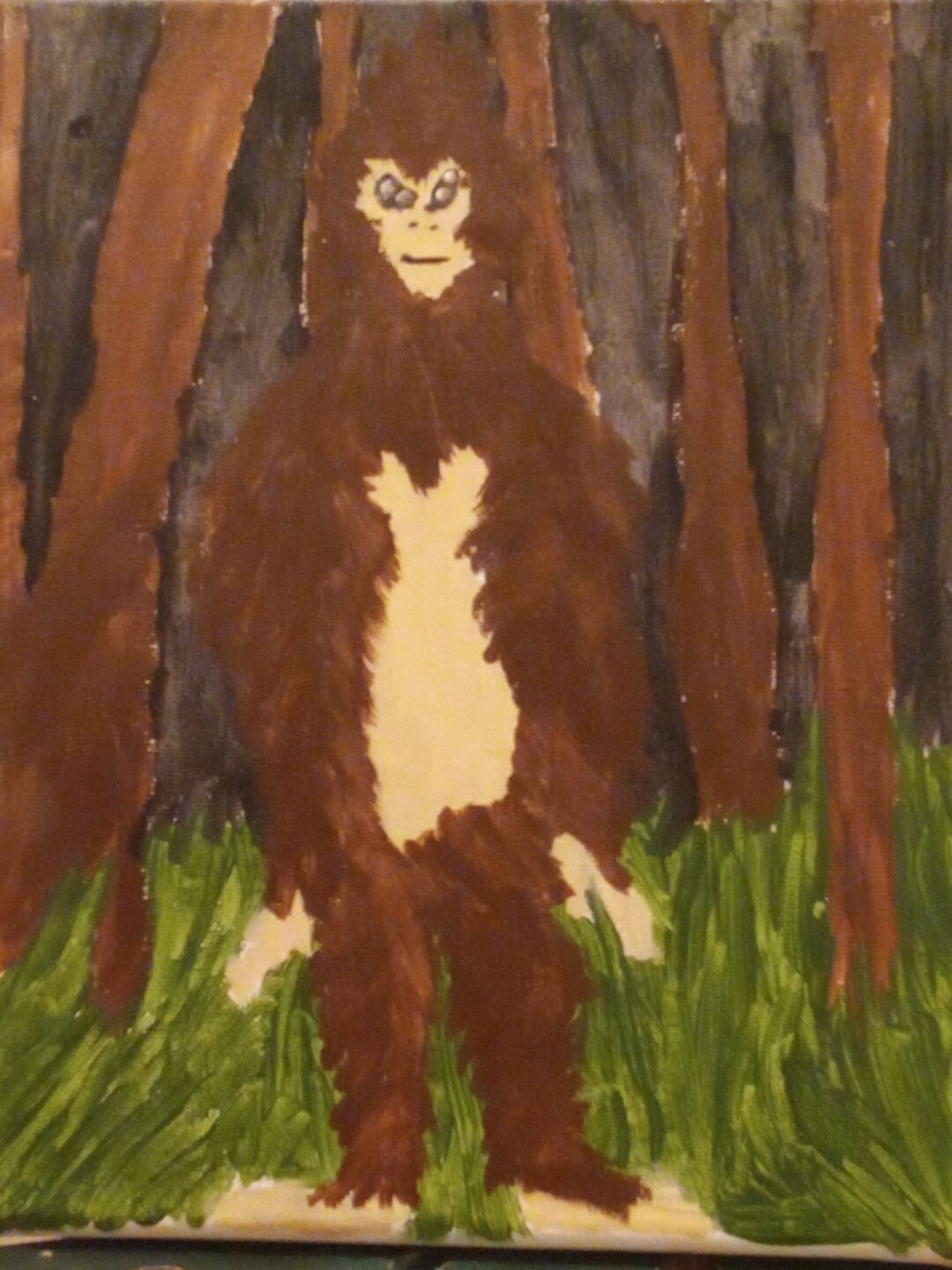 Original Werewolf, Bigfoot, and Other Bipedal Cryptid Painting - Etsy