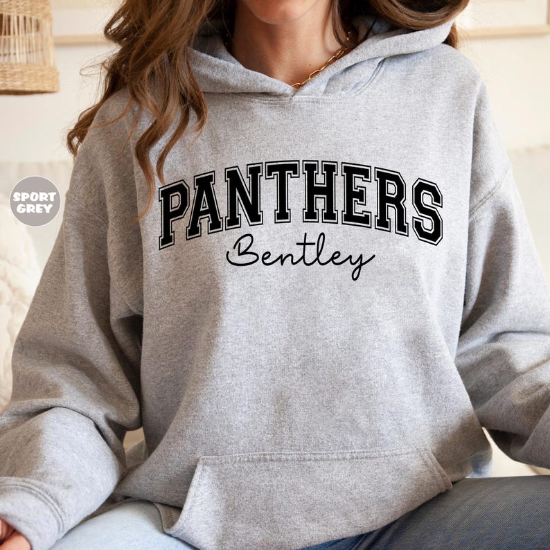 Custom Mascot Sweatshirt: Personalized School Team Hoodie - Etsy