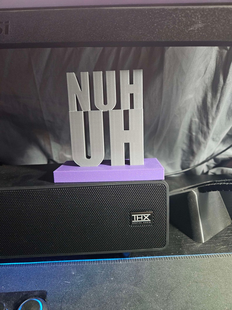 NUH UH 3D Printed Funny Meme Desk Decoration - Etsy
