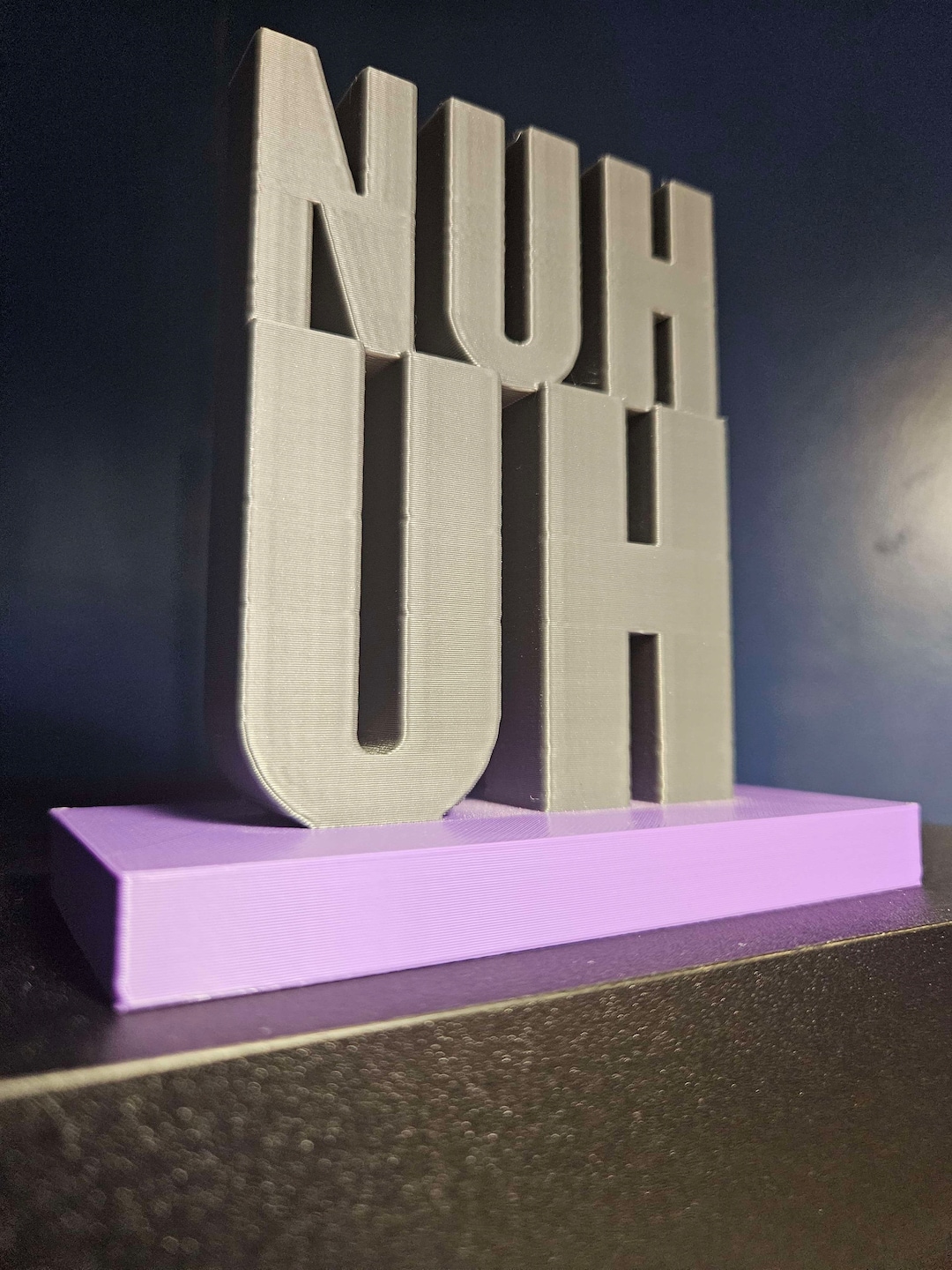 NUH UH 3D Printed Funny Meme Desk Decoration - Etsy