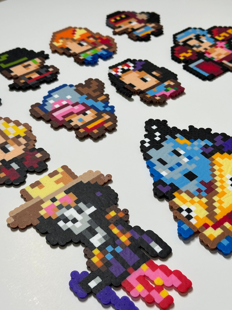 One Piece Straw Hats Perler Bead Sprites - Etsy