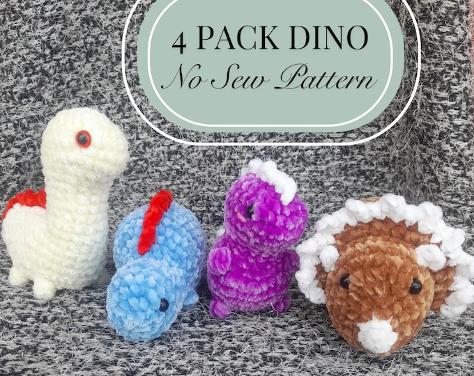 Brachiosaurus Dinosaur No Sew Crochet Pattern, Dinosaur Jurassic World ...
