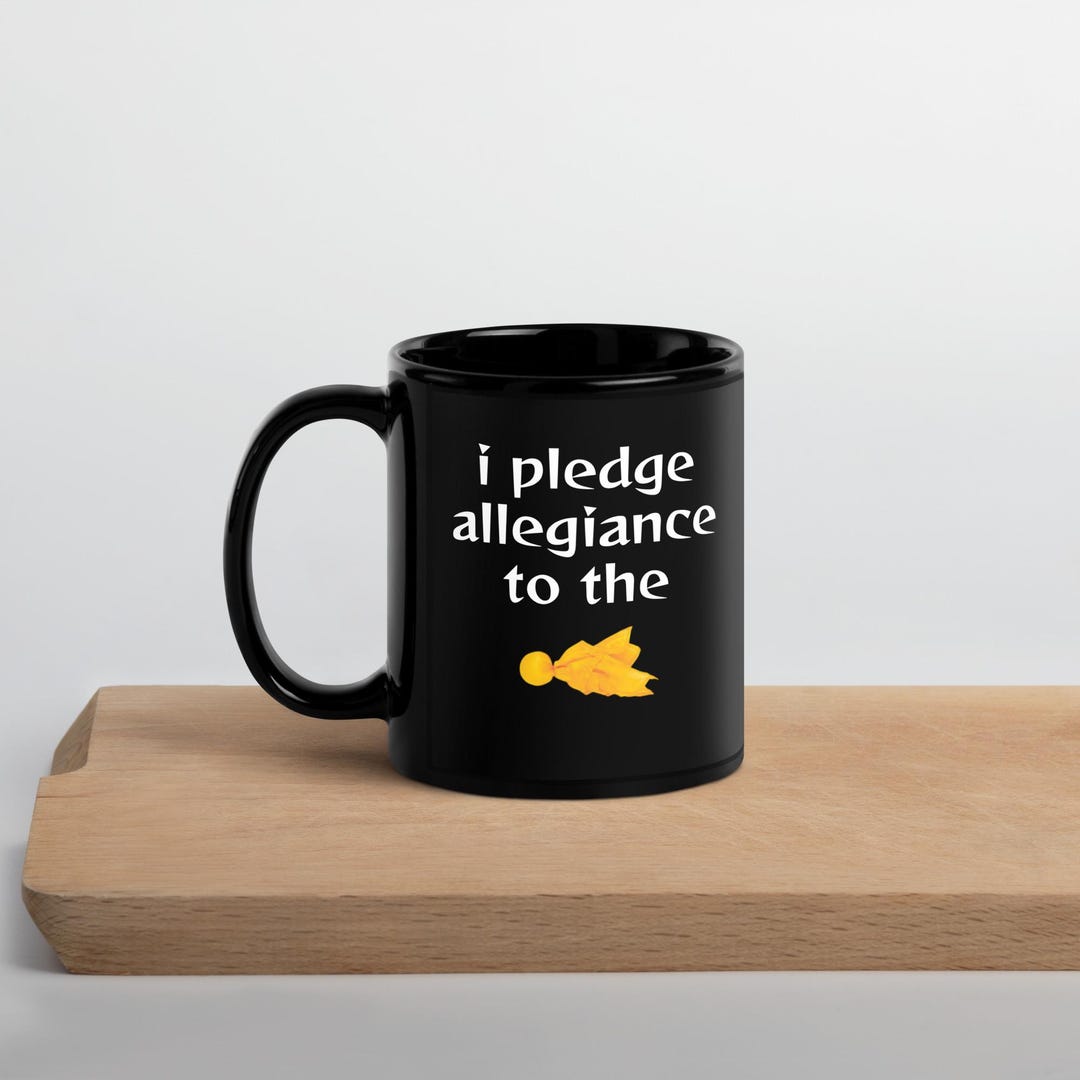 I Pledge Allegiance to the Flag Black Glossy Mug - Etsy