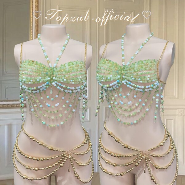 Beaded Bra - Etsy