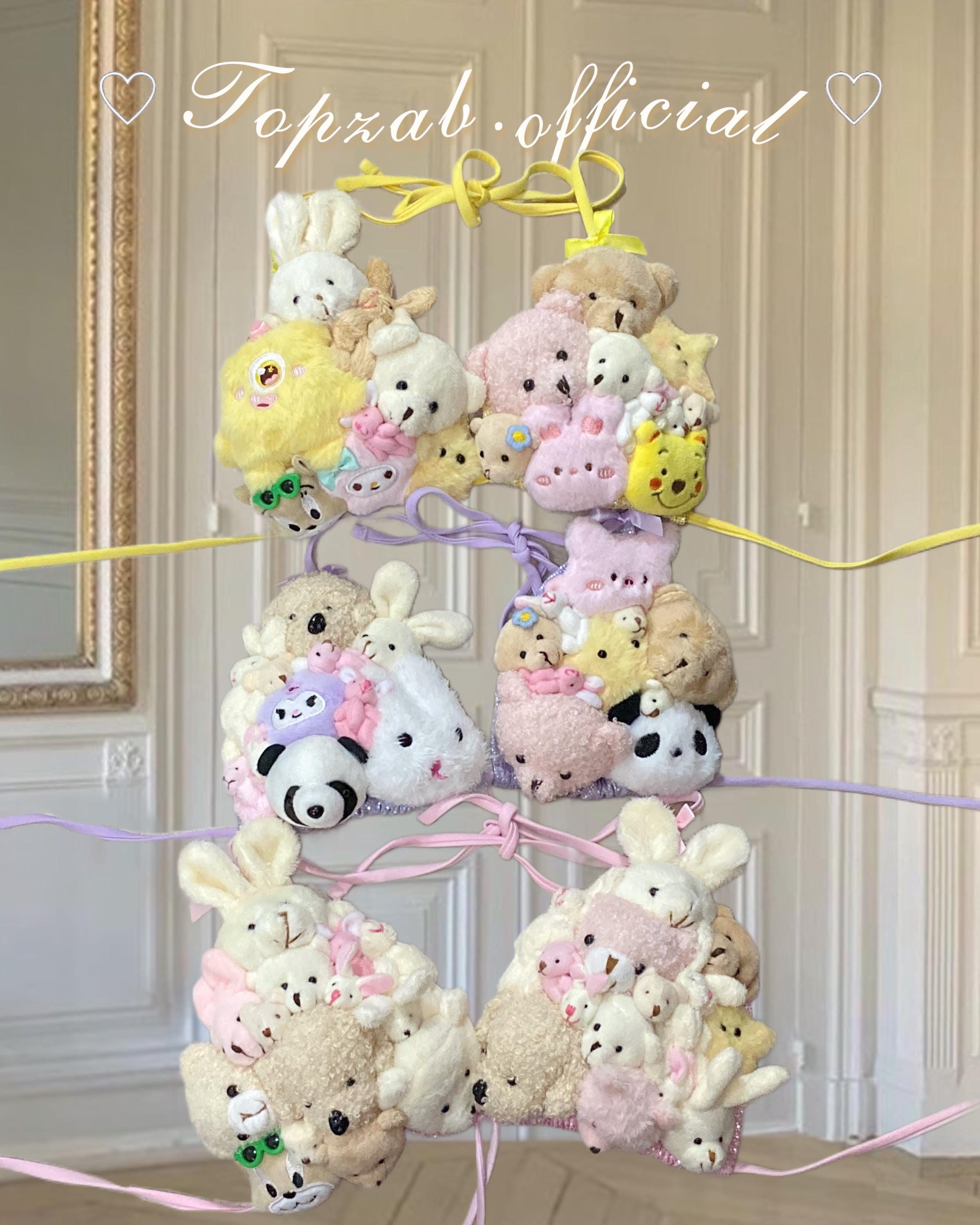 Rave Outfits Custom Bikini Bra With Handmade Teddy Dolls Festival ...