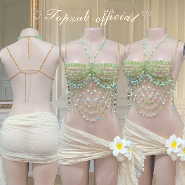 Beaded Bra - Etsy