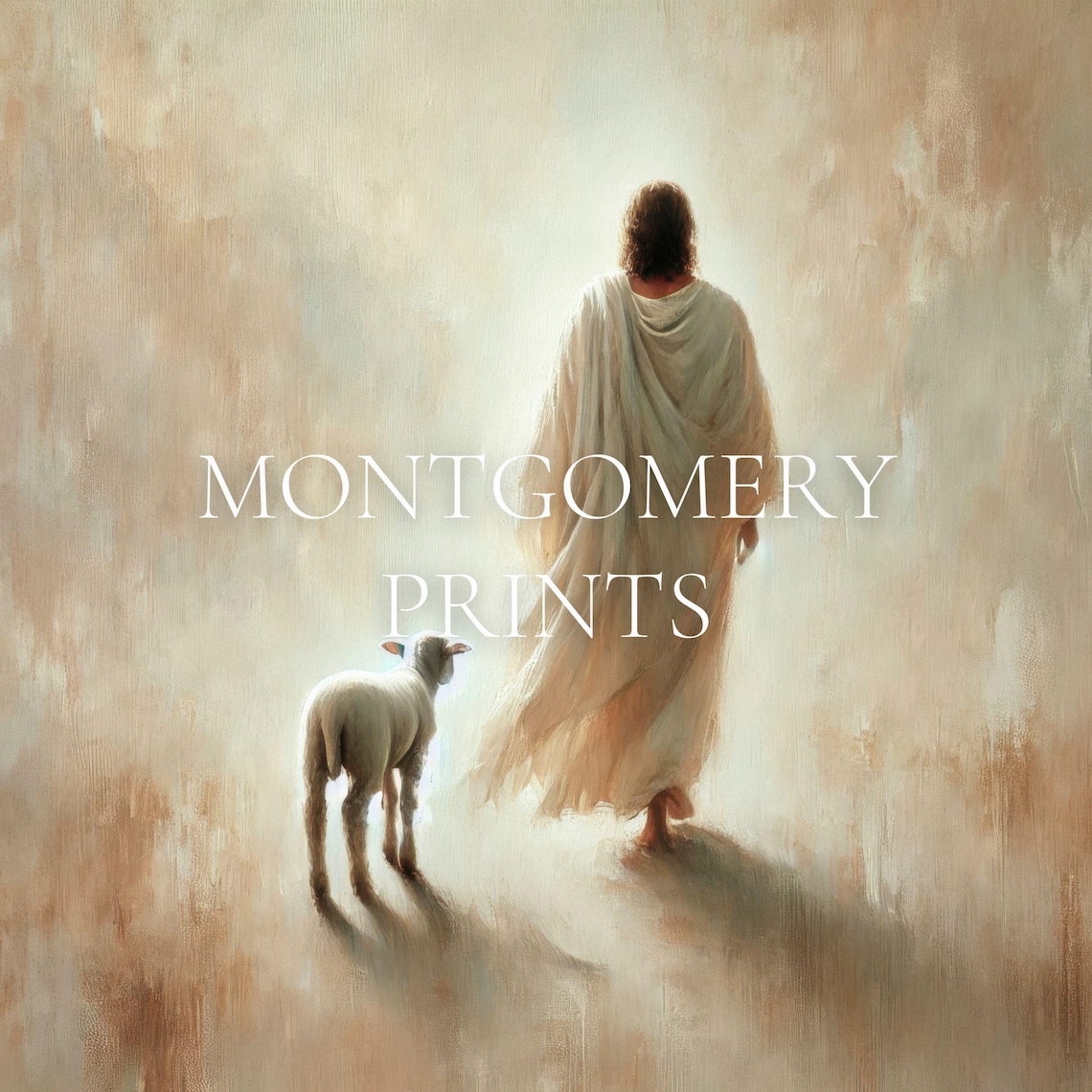 Jesus Christ Leaves the 99 Wall Art, Lost Sheep Oil Painting, Lamb of ...