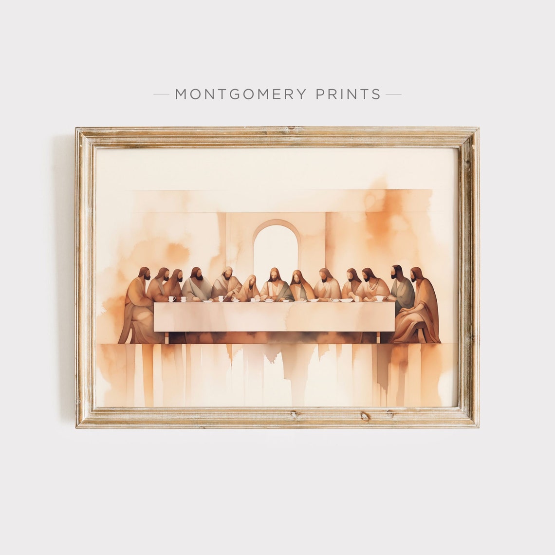 The Last Supper Wall Art, Printable Jesus Christ and 12 Apostles ...