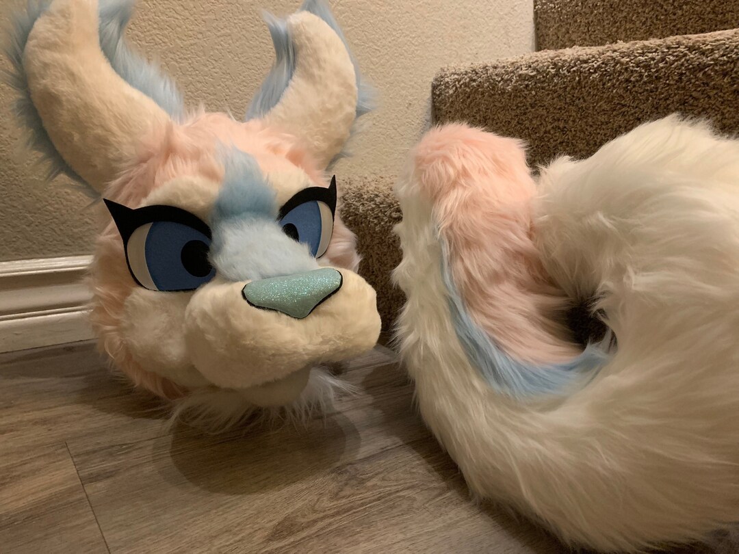 ON HOLD Lavafox Fursuit Partial Premade - Etsy