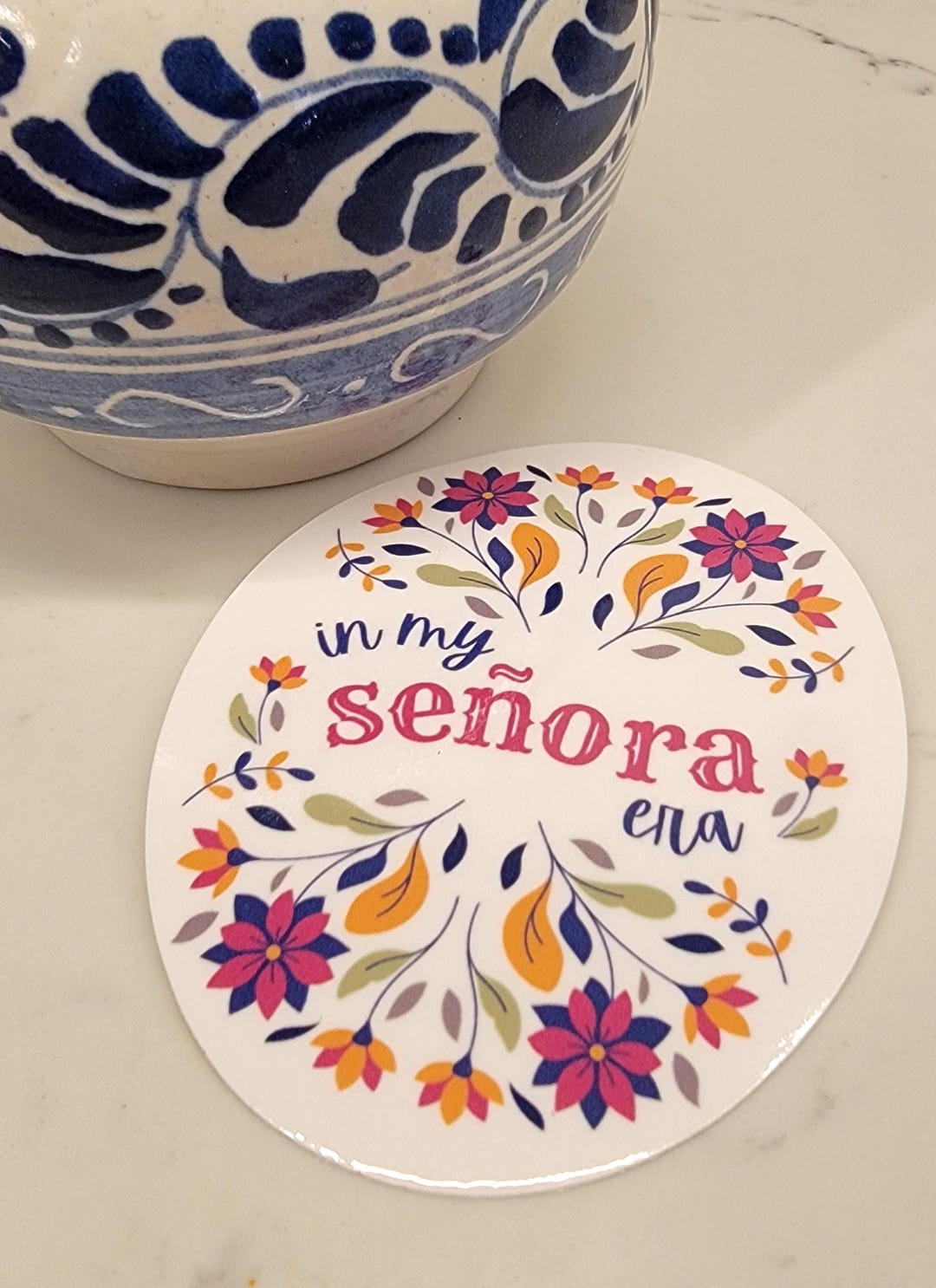 Señora Era Sticker: Latinx Floral Vinyl Decal - Etsy