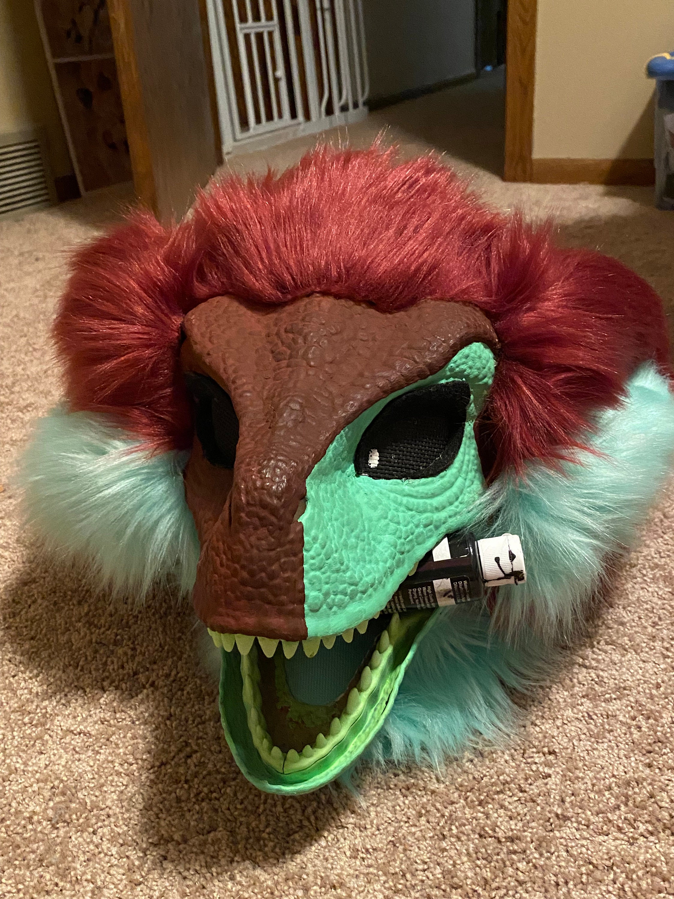 Dino Mask Fursuit Head - Etsy