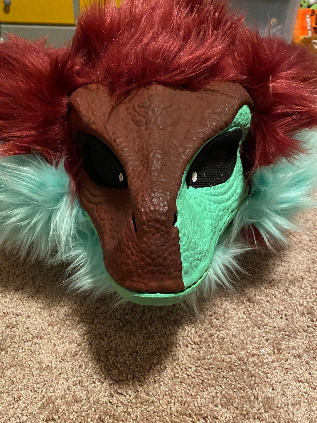 Dino Mask Fursuit Head - Etsy