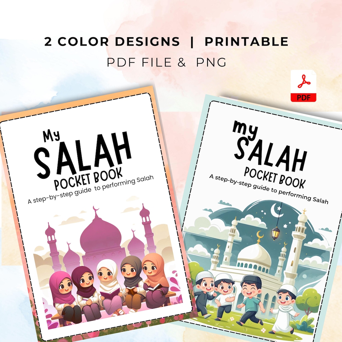 Islamic Prayer Steps Printable Flashcards, Learn Salah Islam With ...