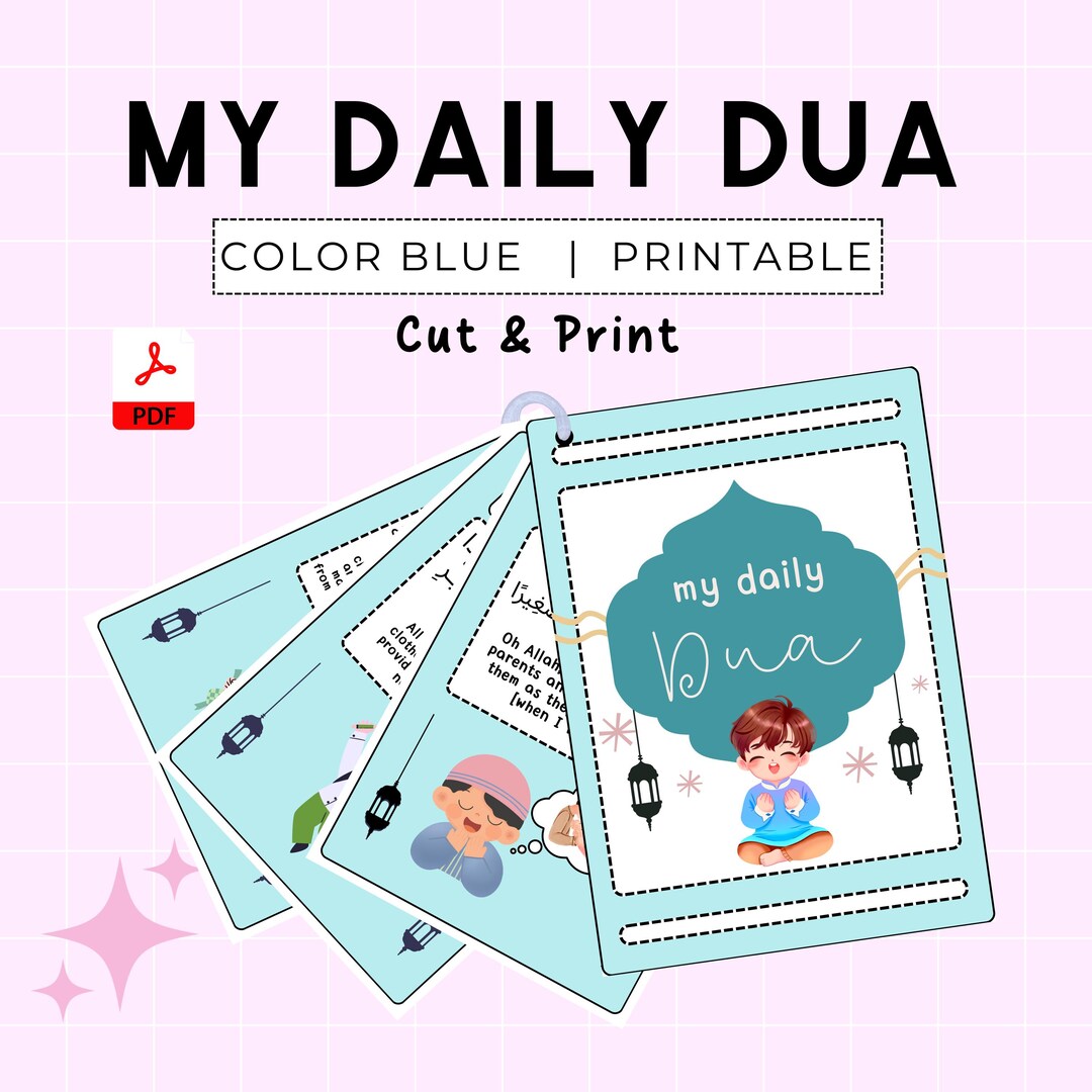 Islamic Dua for Kids Educational Cards Islamic Homeschool Education ...