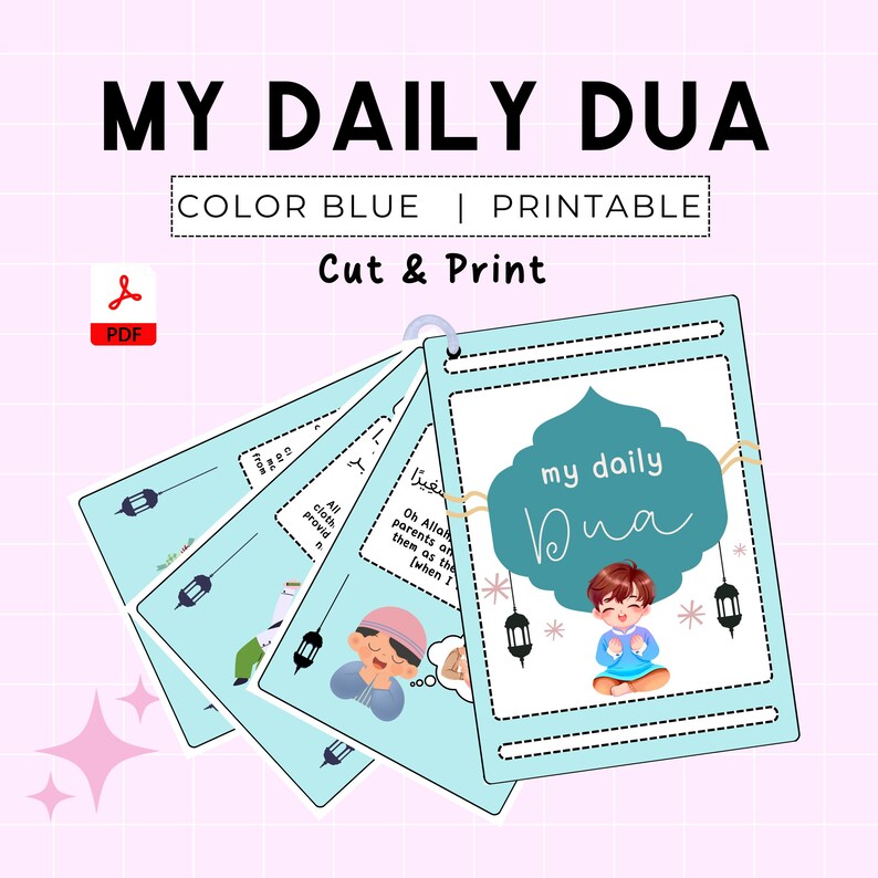 Islamic Dua for Kids Educational Cards Islamic Homeschool Education ...