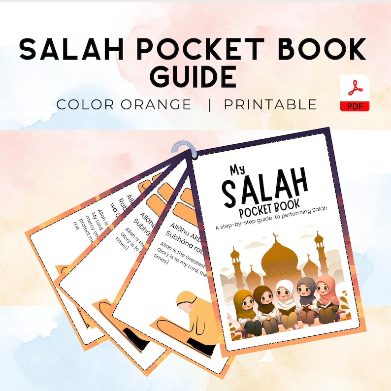 Islamic Prayer Steps Flashcards, Learn Salah, Transliteration (digital ...