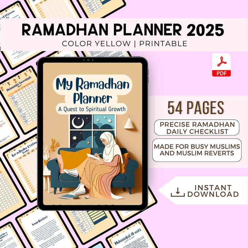 2025 Ramadan Printable Planner | Printable Ramadan Journal for Busy ...