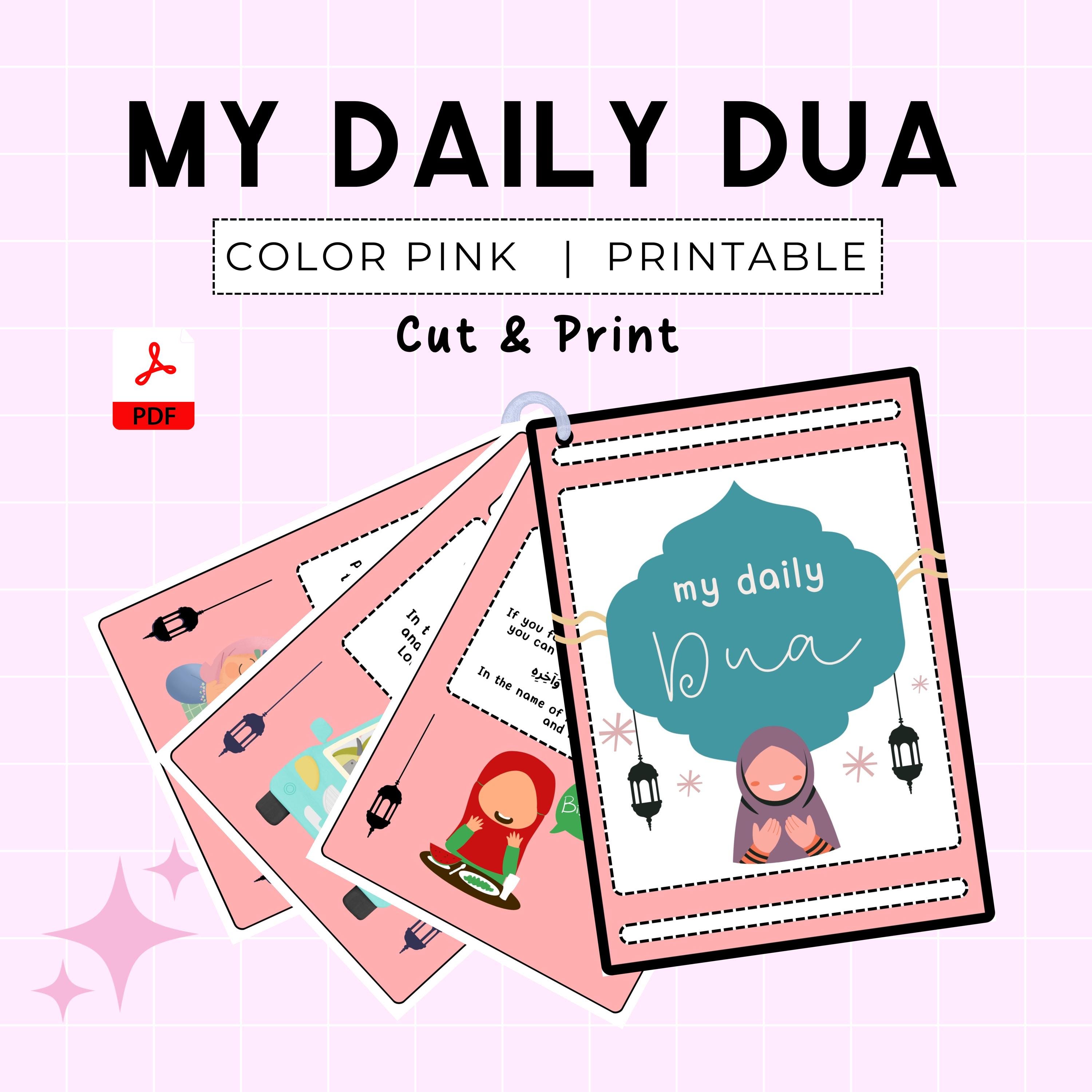 Islamic Dua for Kids, Daily Islamic Dua Card, Educational Cards ...