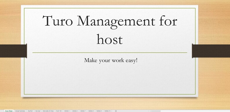 Turo Income & Expense Tracker Annual/monthly ROI Tracking Sheet - Etsy