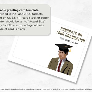 Mr Bean Inspired Graduation Card - Etsy