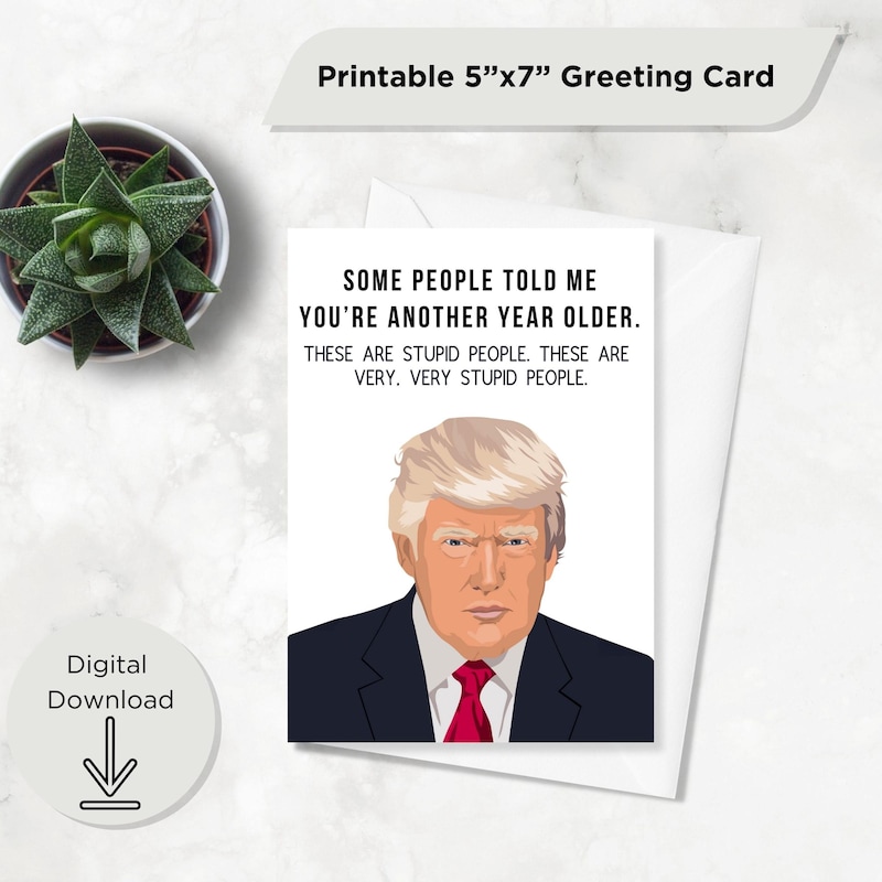 Funny Donald Trump Birthday Cards - Etsy