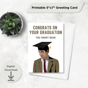 Mr Bean Inspired Graduation Card - Etsy