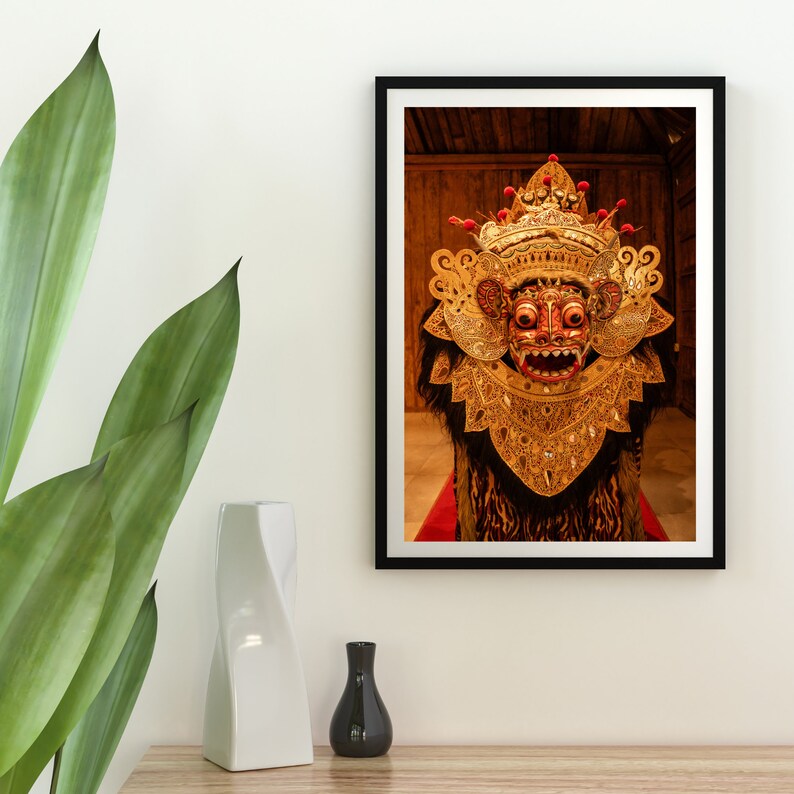 Bali Wall Print | Digital Wall Art | Barong Photography | Bali Print ...