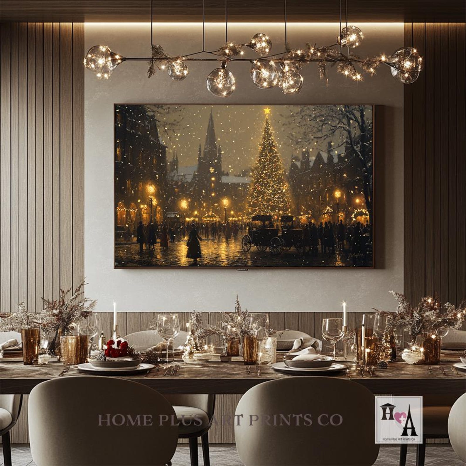 Victorian Christmas Frame TV Art,winter Samsung Frame TV Art,christmas ...