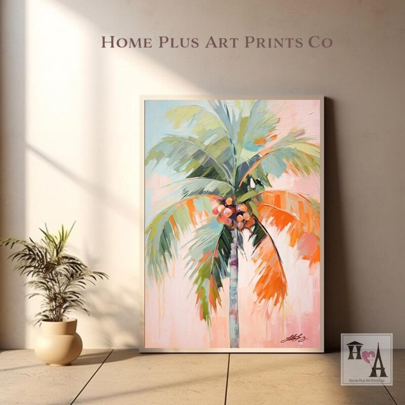 Abstract Palm Tree Prints - Etsy
