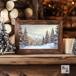 Winter Frame TV Art ,snowy Pine Forest Samsung Frame Tv Art,holiday ...
