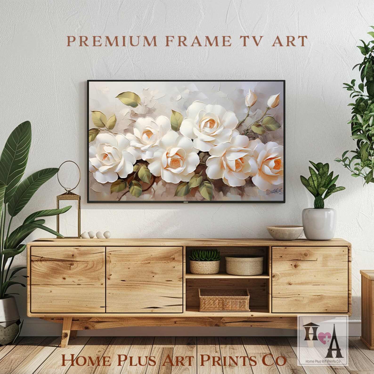 Frame TV Art for Spring,modern Art Roses for Tv Instant Download, Pink ...