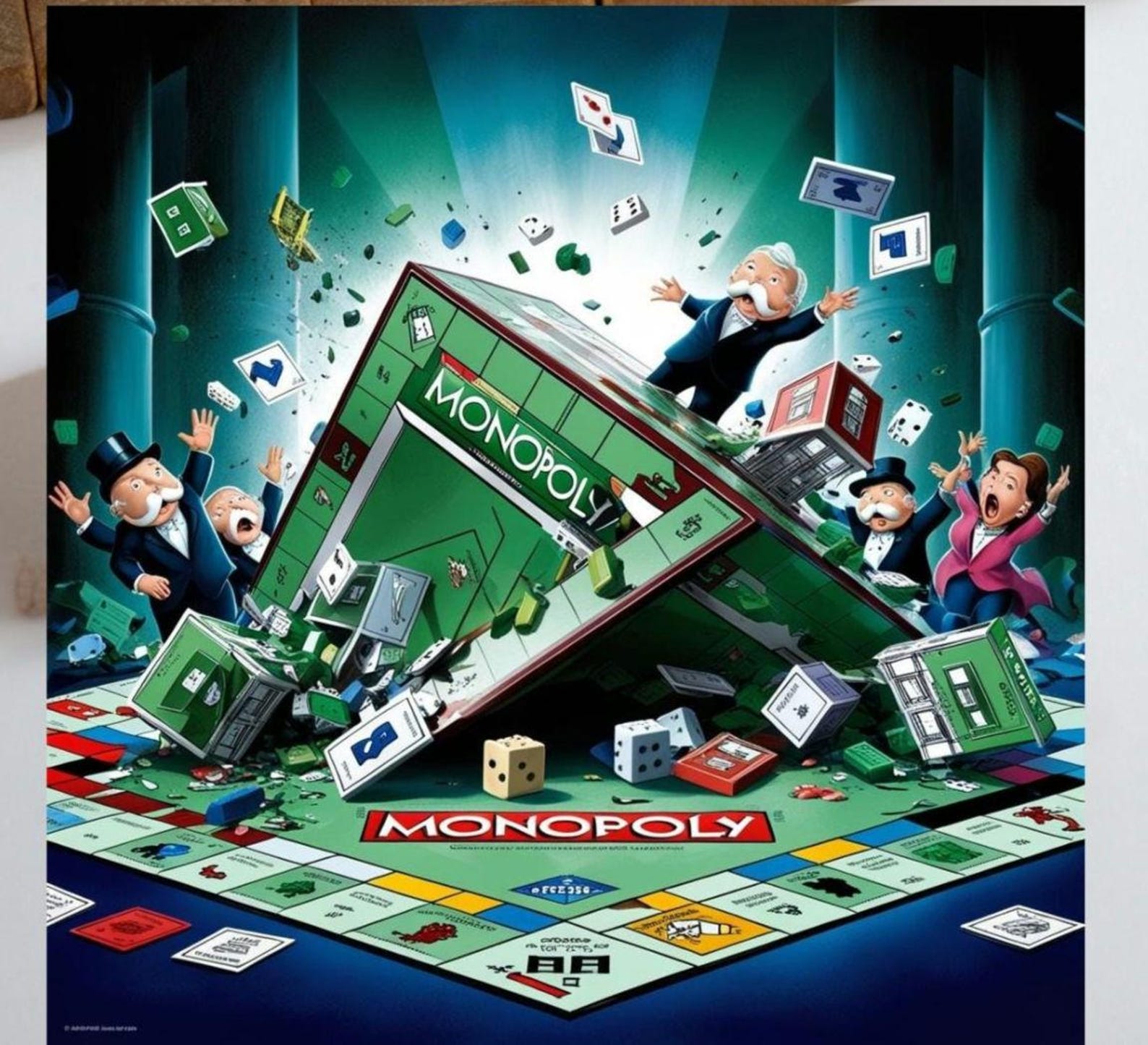 Monopoly Print, Monopoly Wall Art, Poster Property, Home Art, Monopoly ...
