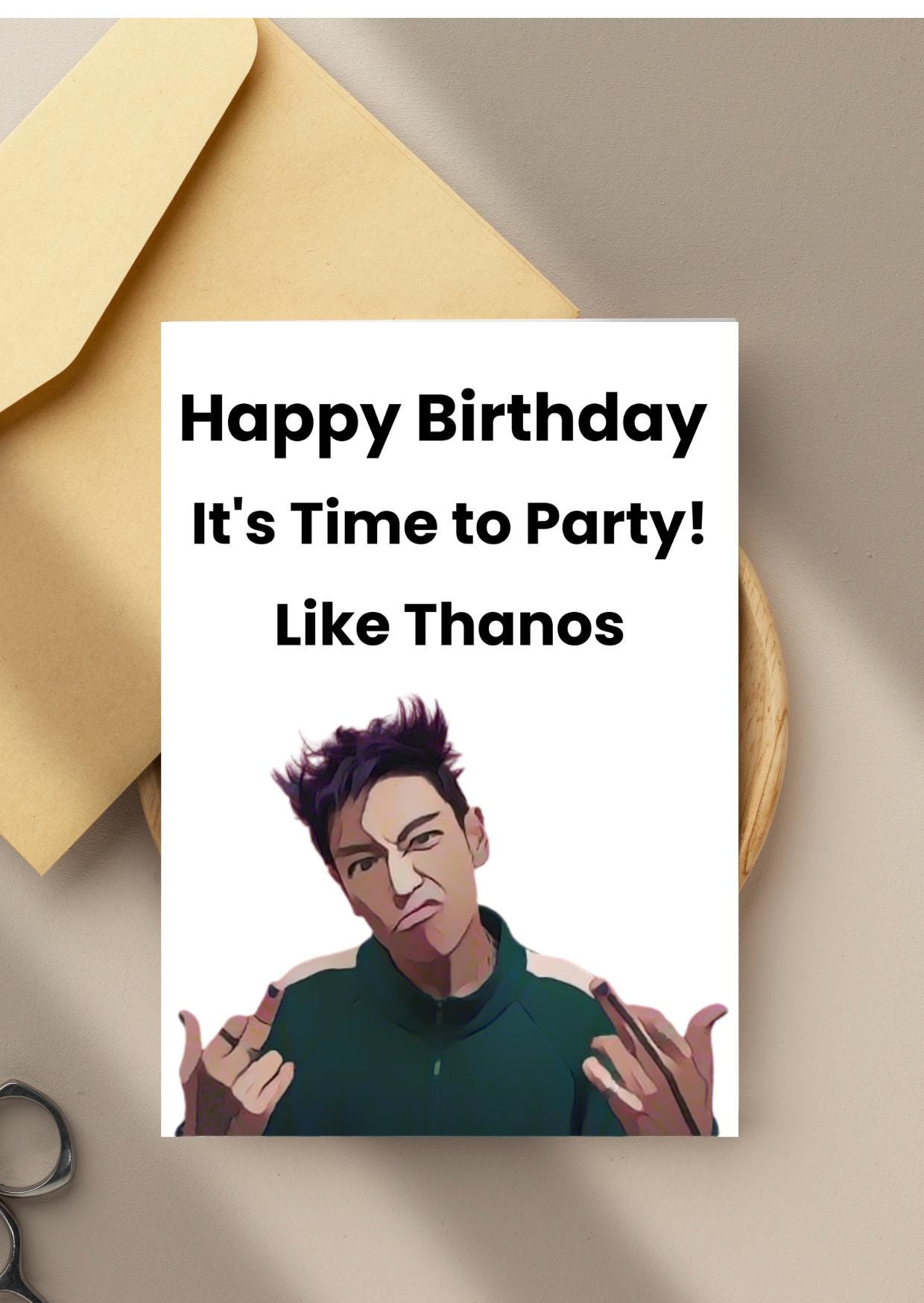 Squid Game Birthday Card, Funny Printable Birthday Card, Printable Card ...