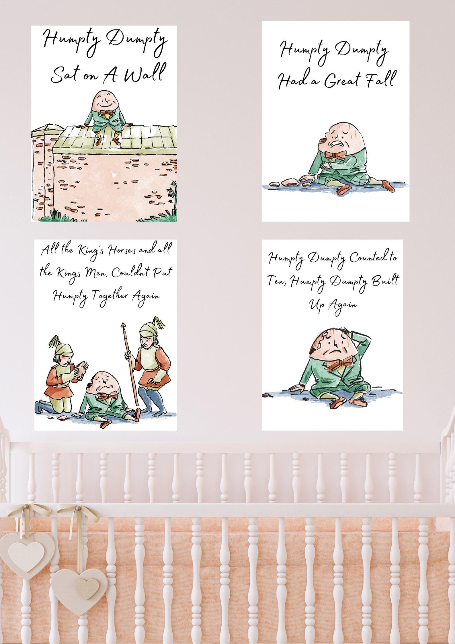 Humpty Dumpty Printable, Humpty Dumpty Nursery Printable Art, Nursery ...
