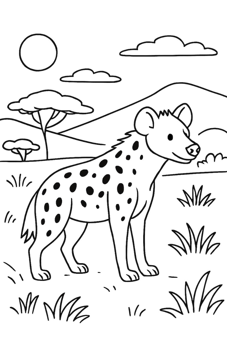 Best Seller Safari and Jungle Animals 35 Coloring Pages Instant ...