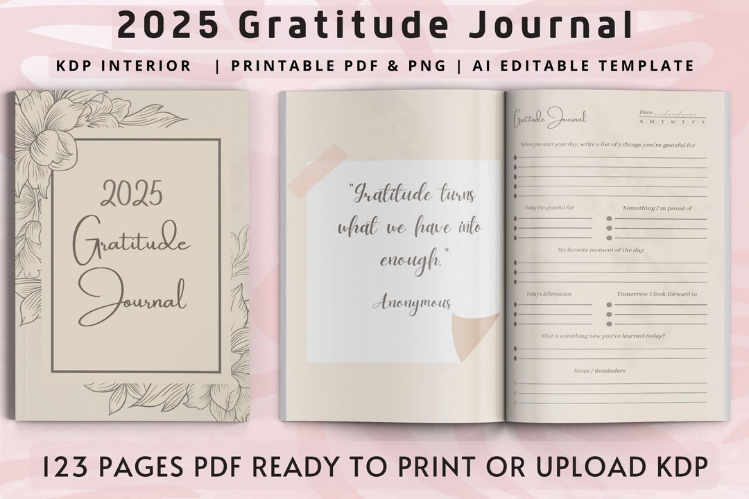 Digital Gratitude Journal | 5-minute Daily Morning and Night Routine ...