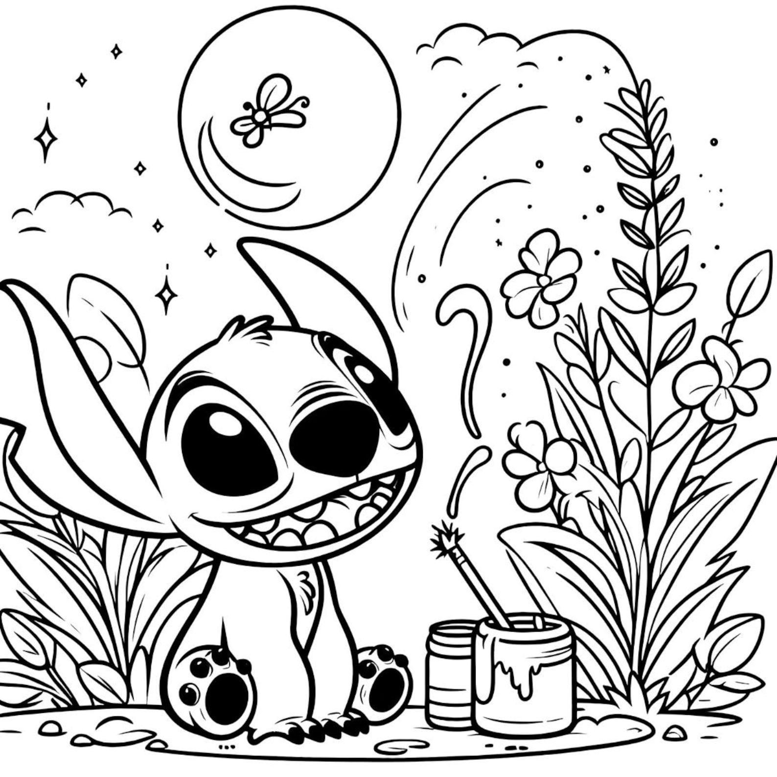 Lilo and Stitch 43 Colouring Pages Instant Download Print and Enjoy ...