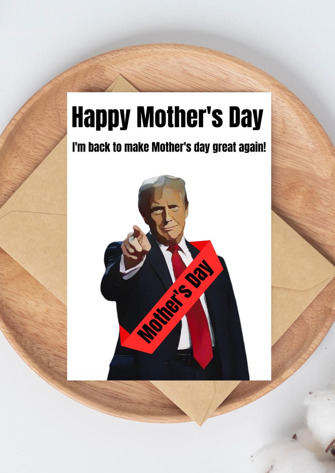 Trump Mothers Day Card, Funny Printable Card, Trump Printable Card ...