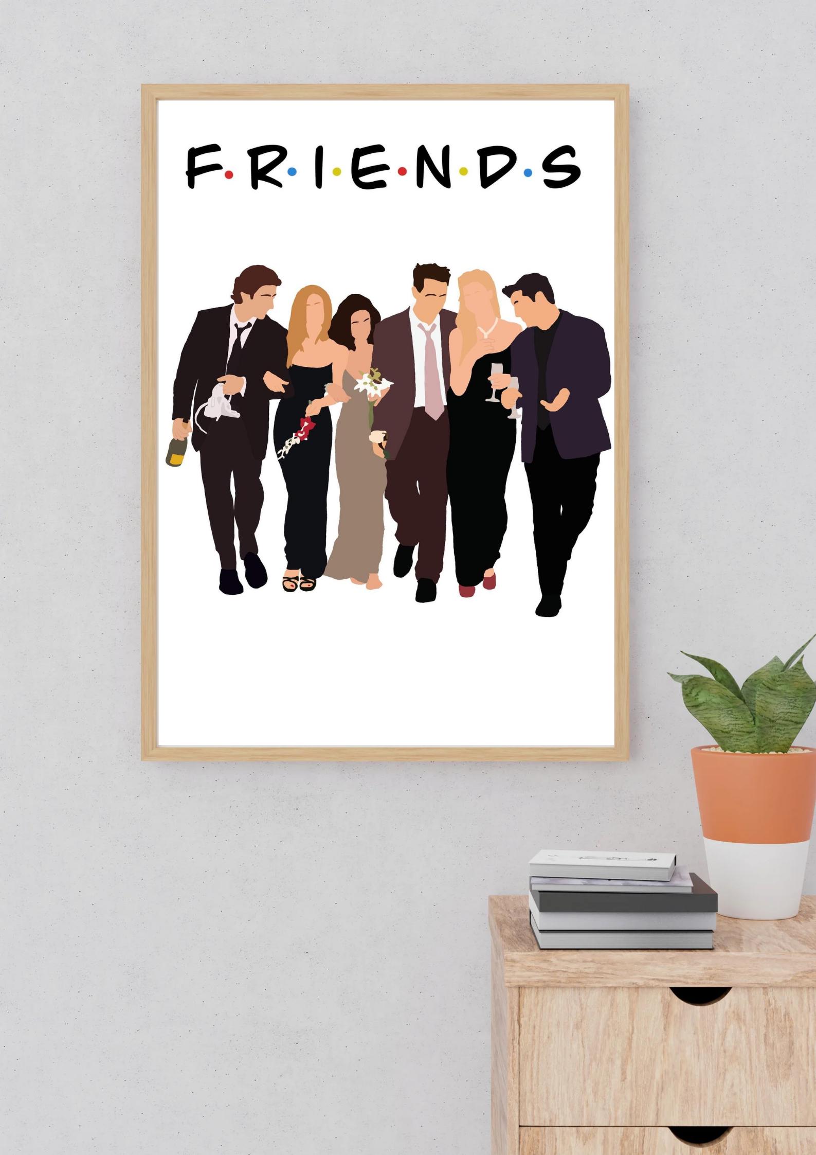Friends Inspired Wall Art, Friends Wall Art, Friends Comedy Gift ...