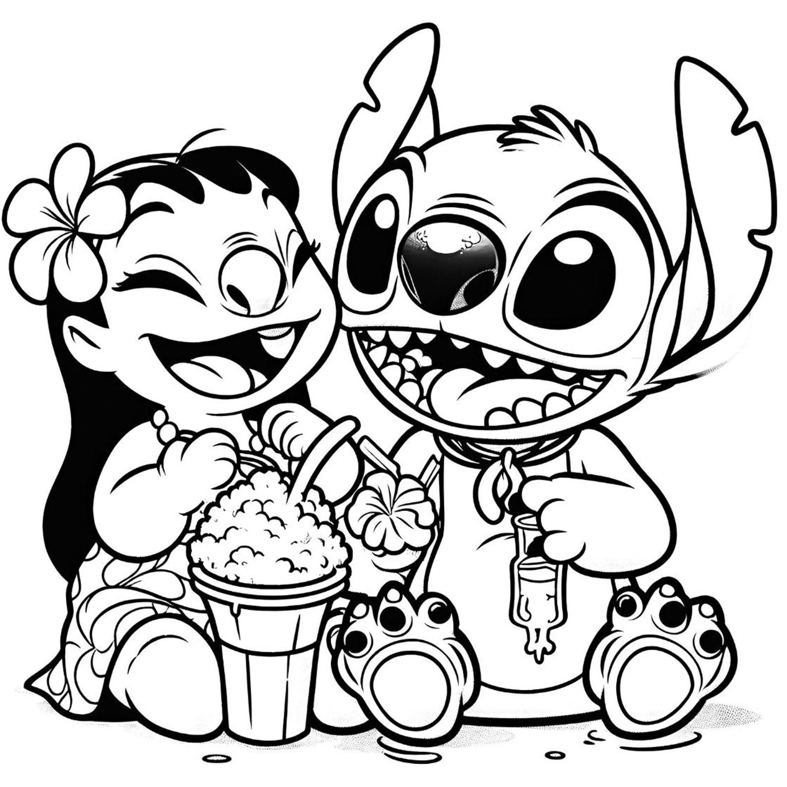 Lilo and Stitch 43 Colouring Pages Instant Download Print and Enjoy ...