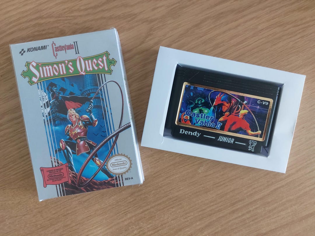 Castlevania 2 Simon's Quest Famiclone Rare Game Cartridge From 90's for ...