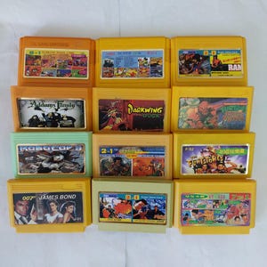 Video Game 8 Bit Cartridges From 90's for Famicom Nes, Dendy Junior ...