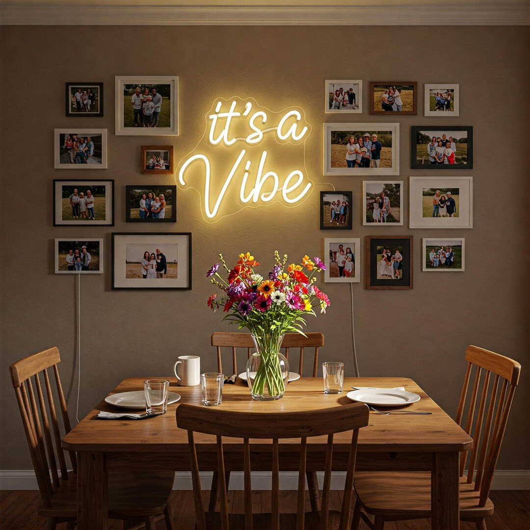 It’s a Vibe Neon Sign, It’s a Vibe LED Light, Custom Neon Sign, LED ...