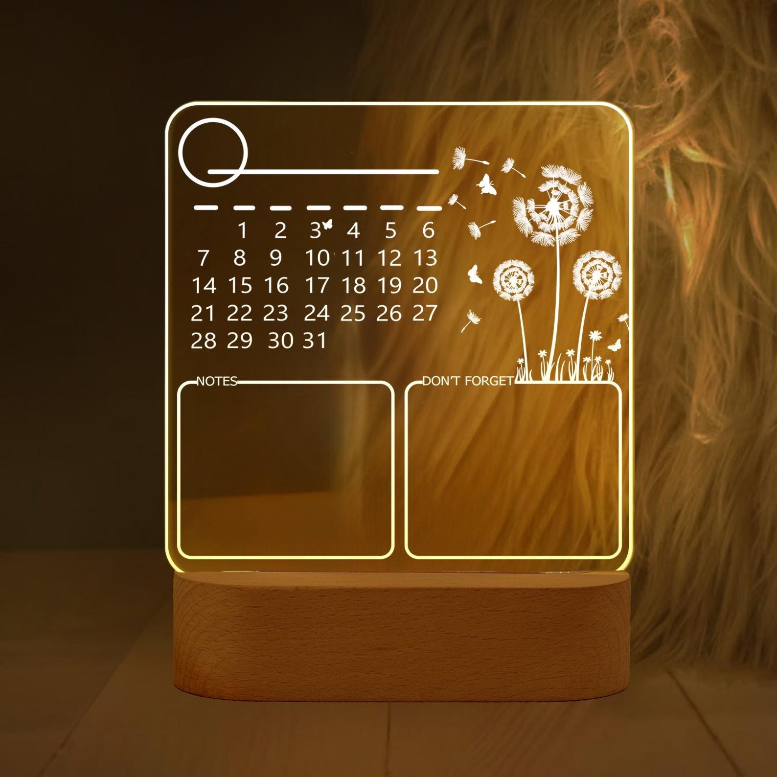 Creative Rewritable Message Board Night Light, Led Note Board Night ...