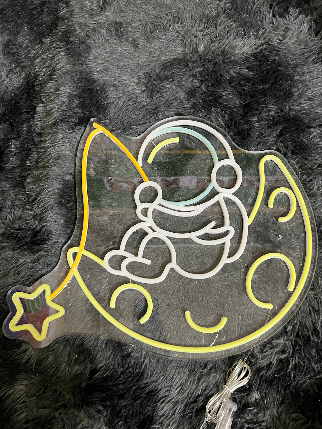 Astronaut Neon Sign, Astronaut on Moon Neon LED Light, Space Neon Art ...