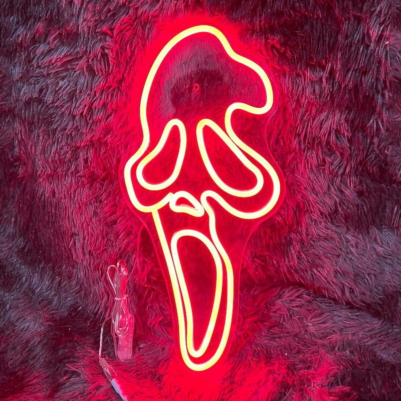 Ghost face neon sign - Etsy Italia