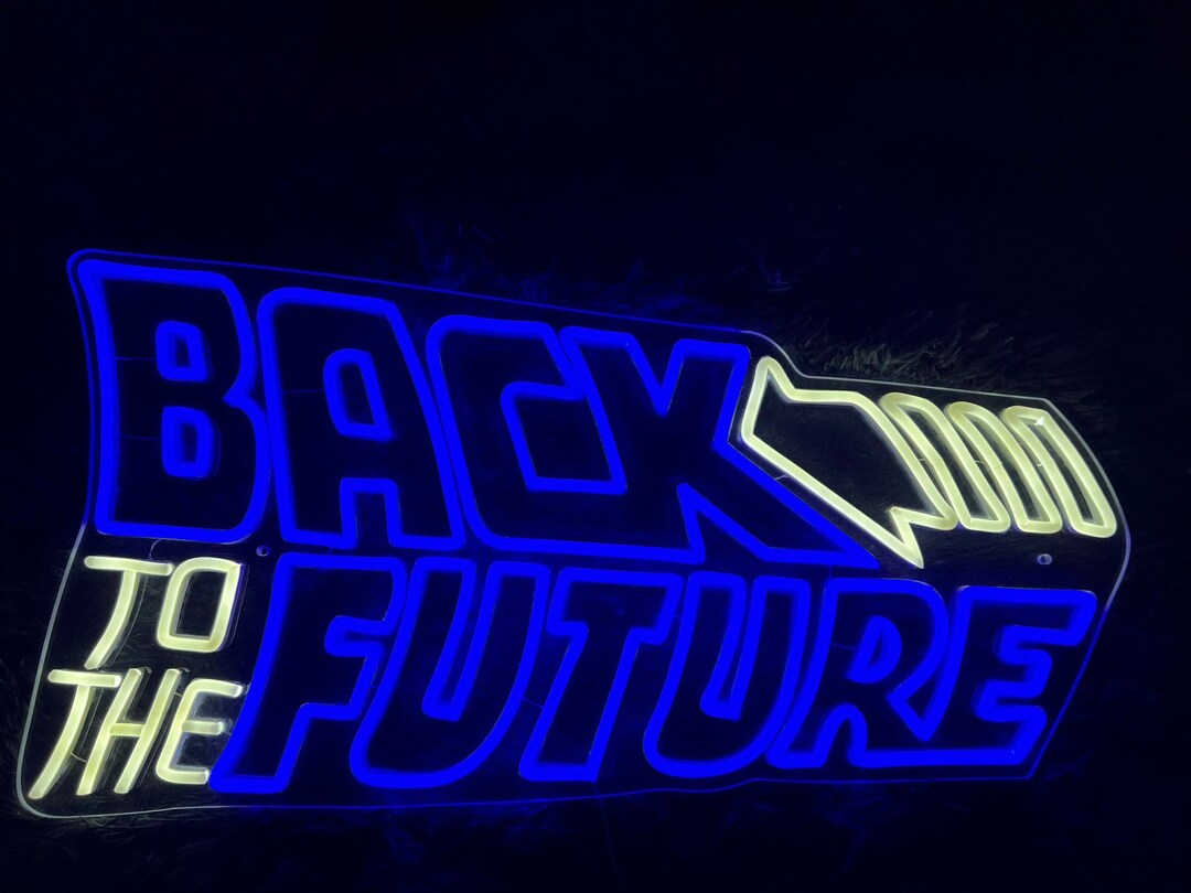 Back to the Future Neon Sign, Game Room Neon Sign, Movie Neon Sign, 80s ...