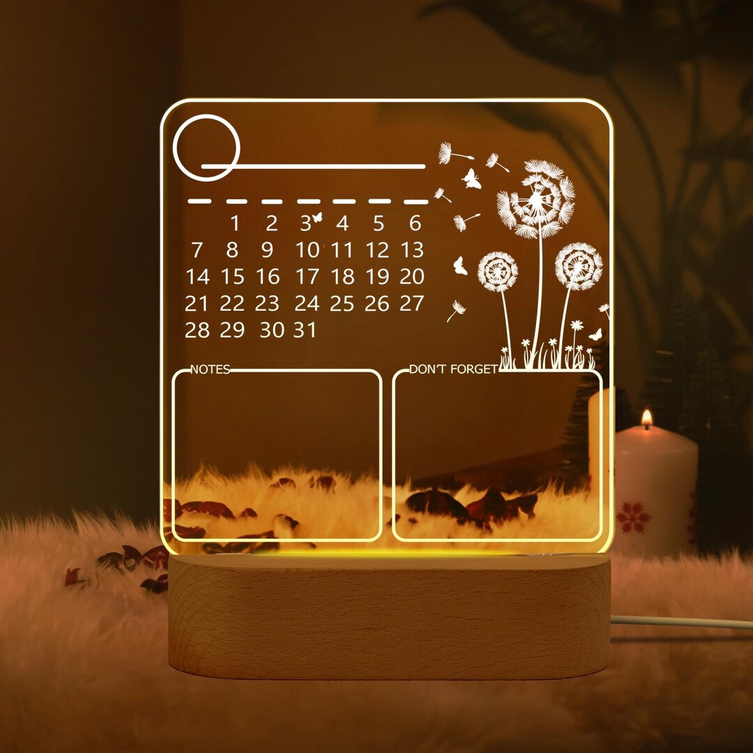 Creative Rewritable Message Board Night Light, Led Note Board Night ...