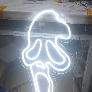 Scream Ghostface Neon Sign, Scream Neon Sign, Ghostface Neon Sign ...