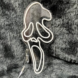 Scream Ghostface Neon Sign, Scream Neon Sign, Ghostface Neon Sign ...